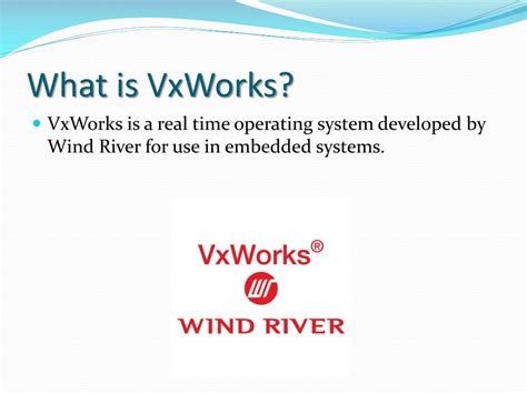 Ppt Vxworks Real Time Kernel Connectivity Powerpoint Presentation