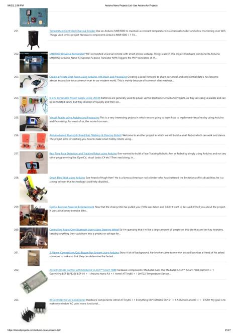 Arduino Nano Projects List Use Arduino For Projects Pdf
