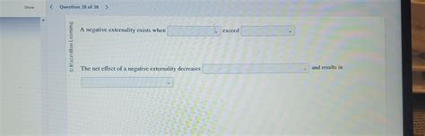solved showquestion 38 ﻿of 38e on ﻿a negative externality