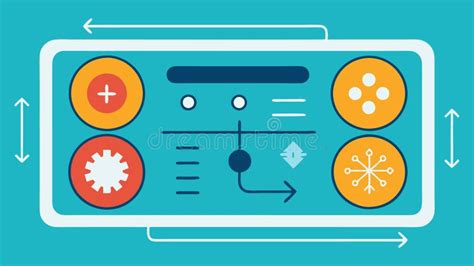 Temperature Controls A Digital Interface Panel Displaying Various Temperature Settings With