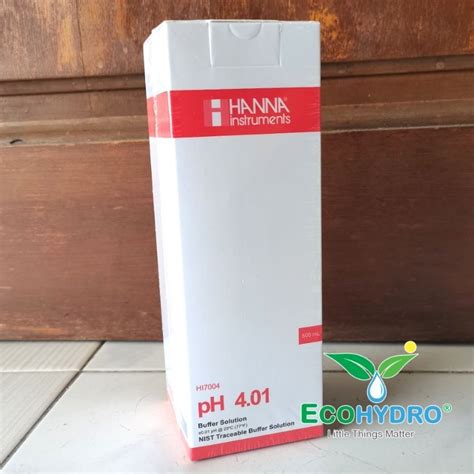 500ml Hanna PH 4 01 NIST Traceable Buffer Solution Meter Tester Fertigasi Hidroponik Hydroponic