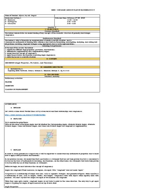 Angle Postulates And Theorems Lp Pdf Elementary Geometry