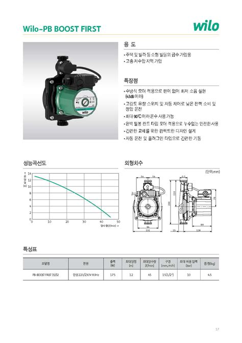 윌로펌프 신제품 카탈로그