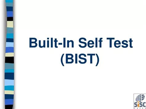 Ppt Built In Self Test Bist Powerpoint Presentation Free Download