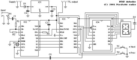 Dtmf Decoder Circuit Using M8870 Schematic And Working 49 Off