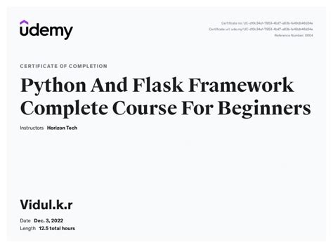Python Flask Udemy Webdevelopment Newskills Vidul K R