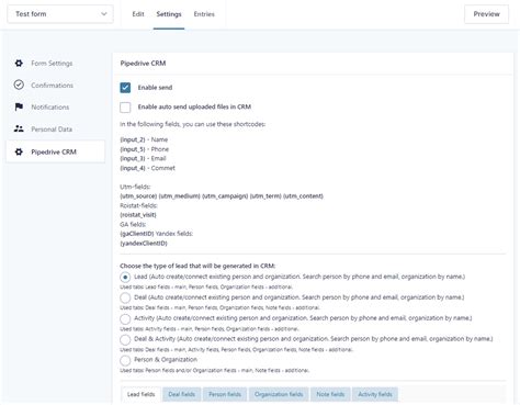 Gravity Forms Pipedrive Crm Integration By Itgalaxycompany Codecanyon