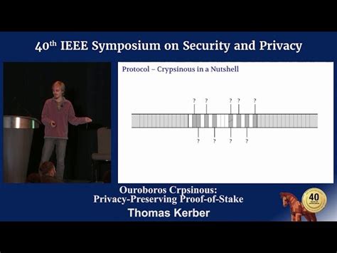 Free Video Ouroboros Crypsinous Privacy Preserving Proof Of Stake From Ieee Class Central