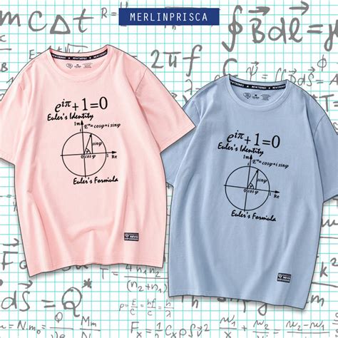 欧拉公式定理数学家复变三角函数半袖青少年男女短袖t恤衣服ne 虎窝淘