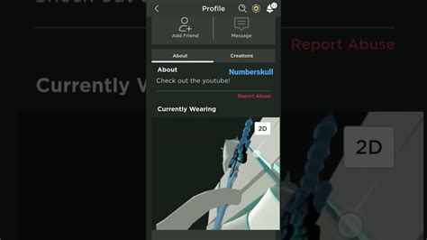 The Real Numberskull In Roblox Profile Youtube