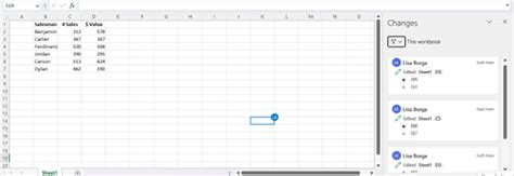 Track Changes In Excel Workbooks Sheets
