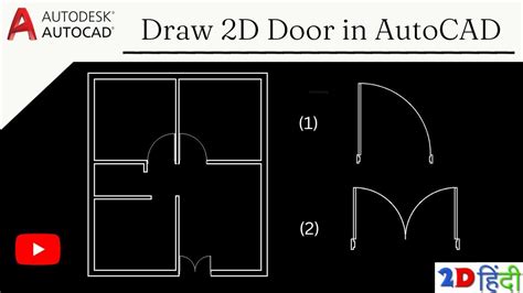 Autocad Door Drawing Different Types Of Door In Autocad 2d Drawing