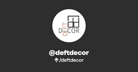 Deftdecor Twitter Facebook Linktree