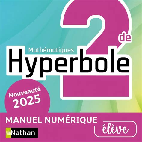 Collection Hyperbole Maths Editions Nathan