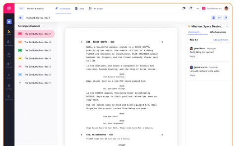 Format For Script Writing Free Screenplay Software