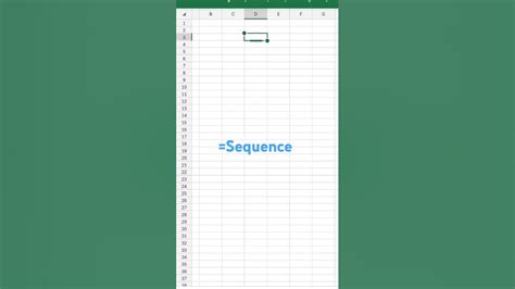 Sequence Formula In Excel Shortsvideo Excel Trending Youtube