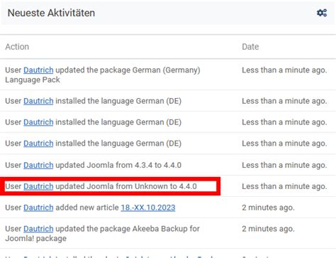 440 Bad Message In User Action Log On Joomla Update · Issue 42163 · Joomlajoomla Cms · Github