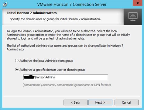Horizon View 7 Install Horizon Connection Server Virtualization Blog