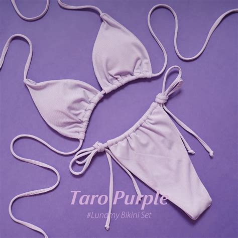 Lunamy Colourful Bikini Top And Bottom Women Swimwear Sexy Brazilian
