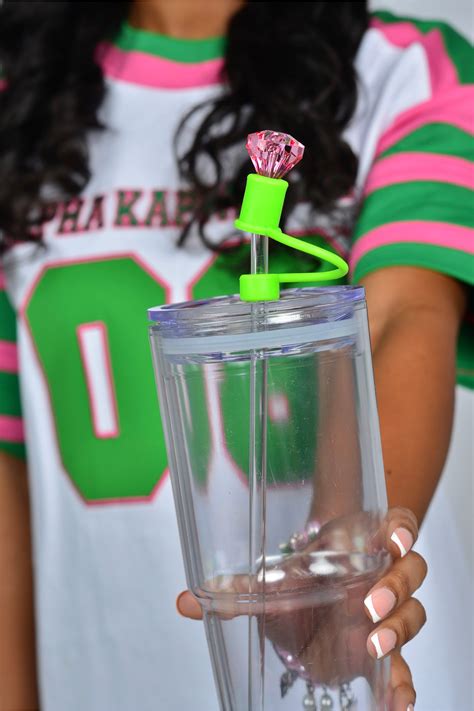 Aka Gem Straw Topper Rosas Greek Boutique Inc