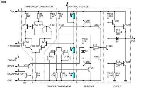 Circuit Diagram Of Schmitt Trigger Using 555 Timer