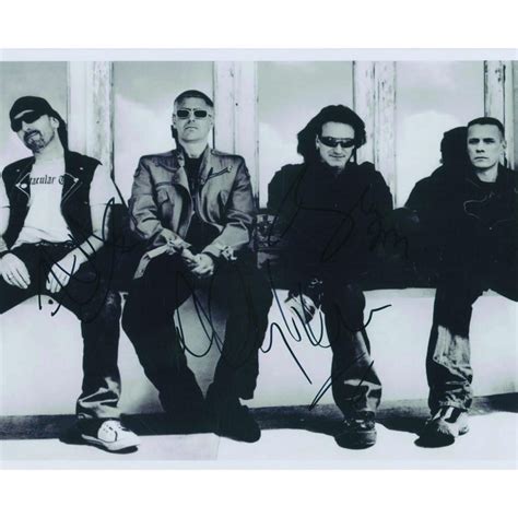 U2 Bono The Edge Adam Clayton Autograph Signed Photograph