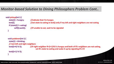 Dining Philosopher Problem And Solution Pptx Programming Languages