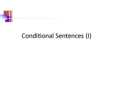 Conditional Sentences I Presentation Free To Download
