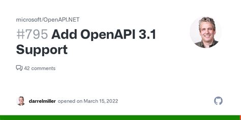Add Openapi 31 Support · Issue 795 · Microsoftopenapinet · Github