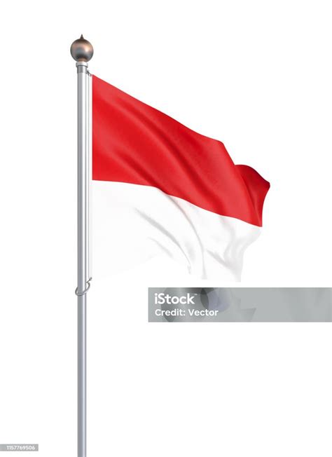 바람에 불고 인도네시아 국기 배경 텍스처입니다 자카르타 3d 렌더링 깃발을 흔들다 흰색에 격리 그림 0명에 대한 스톡 사진 및 기타 이미지 Istock