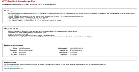 Mvc Aspnetcore Works Locally In Vs 2015 But Error 500 When Published To Azure Stack