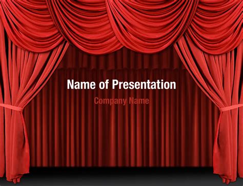 Red Curtain PowerPoint Templates Red Curtain PowerPoint Backgrounds Templates For PowerPoint