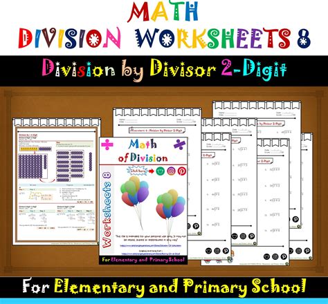 Division By Divisor 2 Digit Math Division Worksheets Division Word
