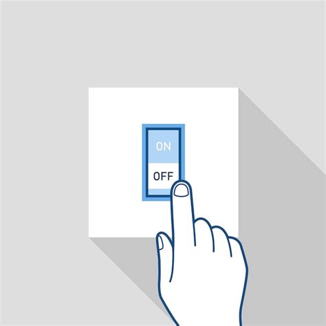 Premium Vector Saving Energy Turn Off The Lights Electric Switch