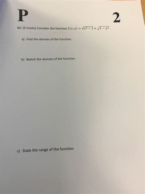 Solved Consider The Function Fx Y Square Root X2 1