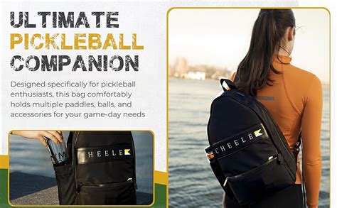 Cheele Backpack For Pickleball Tennis Racquetball