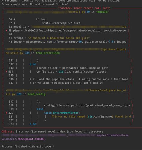 When I Want To Run The Inference After Training Dreambooth I Report An Error · Issue 2332