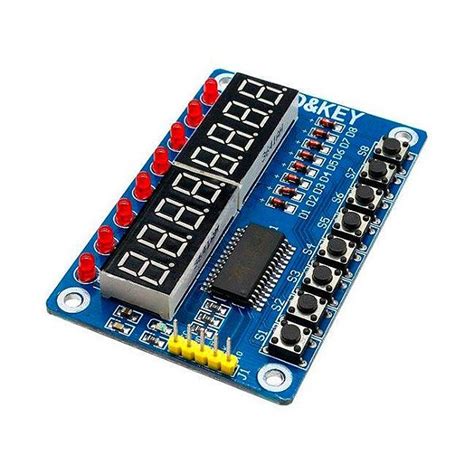 Módulo Display 7 Segmentos 8 Dígitos TM1638 Baú da Eletrônica Baú da Eletrônica