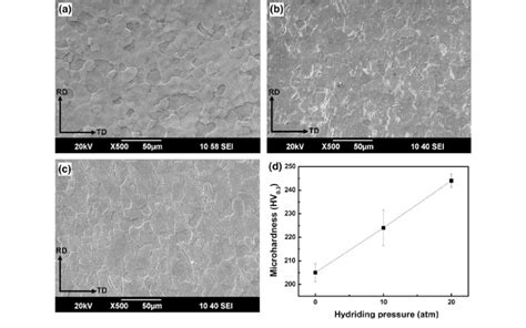 Sem Images Showing Typical Microstructures On The Etched Rd Td Rolling
