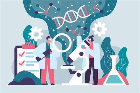 Scientist Holding Dna Molecules Concept Imgpanda A Free Resources Website