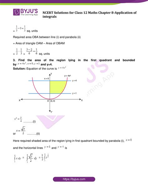 Ncert Solutions For Class 12 Maths Chapter 8 Application Of Integrals Miscellaneous Exercise