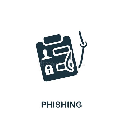 Phishing Icon Monochrome Simple Cyber Security Icon For Templates Web Design And Infographics