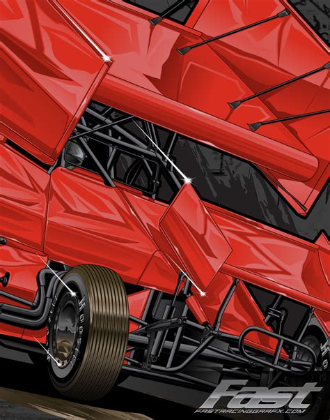 Dirt Sprint Car 32 Fast Racing Grafx