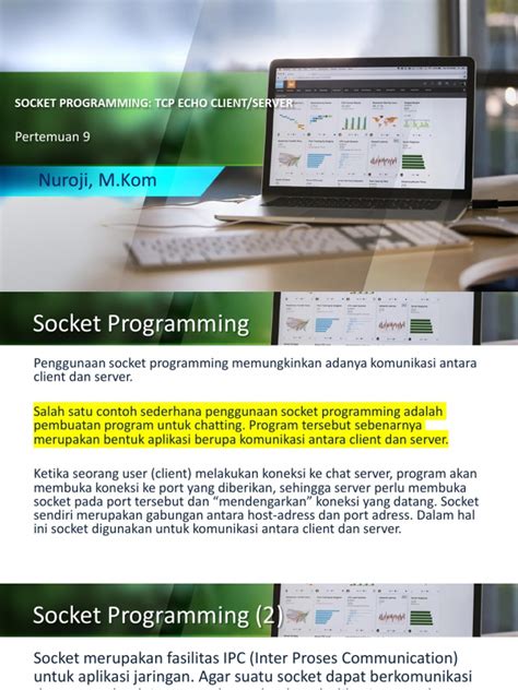 Pertemuan 9 Pemrograman Socket Pdf