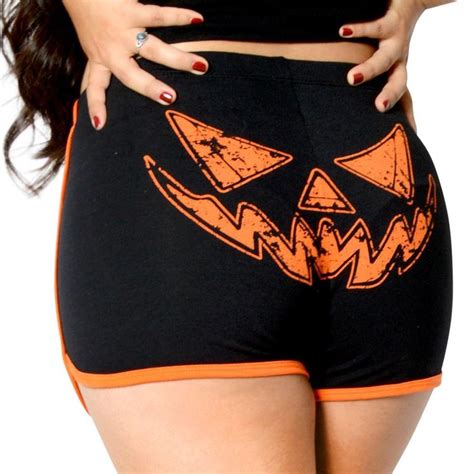 Pumpkin Trick Or Treat Womens Running Shorts Running Shorts Women Running Women Running Shorts