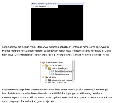 Berkarya Ilmu Membuat Aplikasi Data Mahasiswa Netbeans Koneksi Dengan Mysql
