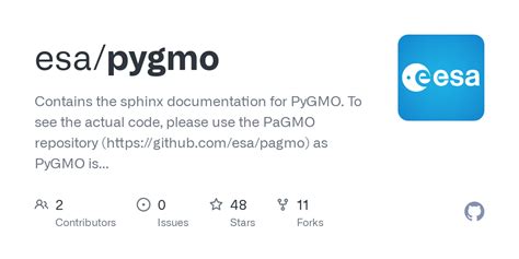 Github Esapygmo Contains The Sphinx Documentation For Pygmo To See