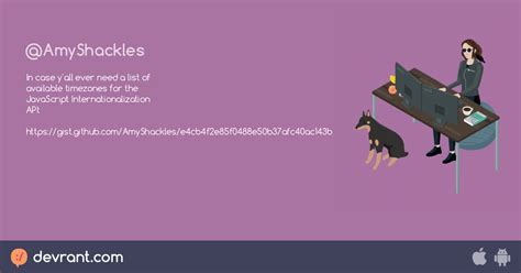 Javascript In Case Yall Ever Need A List Of Available Timezones For