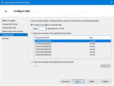 Create A New Vhd Or Vhdx File In Windows 10
