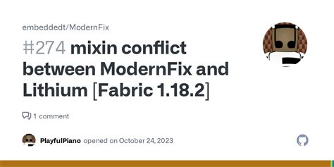 Mixin Conflict Between Modernfix And Lithium Fabric 1182 · Issue